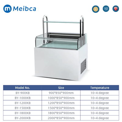 Curved Glass Door Cake Sweet Showcase Chillers from China manufacturer ...